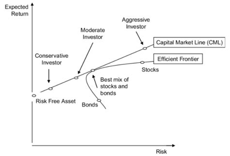 Using The Diagram Of The Risk Return Curve And The Capital Market Line