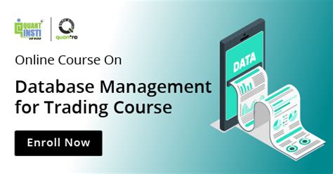 database management for trading course quantra by quantinsti