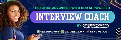 Interview Coach Practice Job Interview Skills With Our Free Ai Interview Tool Get Schooled