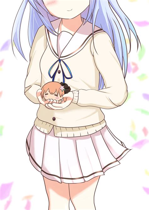 Kafuu Chino And Hoto Cocoa Gochuumon Wa Usagi Desu Ka Drawn By Kxcx