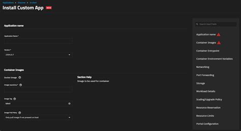 Install Custom App Screen TrueNAS Documentation Hub