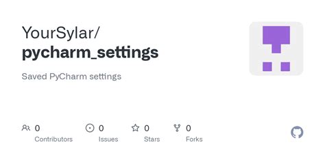 Github Yoursylarpycharmsettings Saved Pycharm Settings