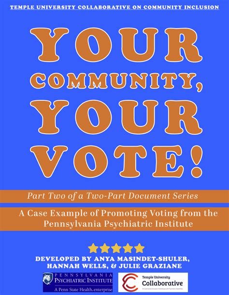 Your Community Your Vote Temple University Collaborative On