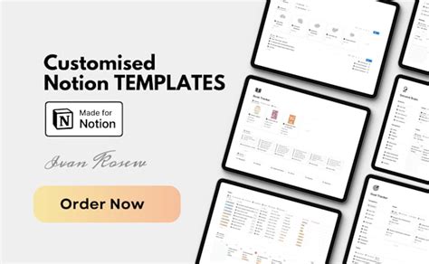 Build A Customized And An Advanced Notion Template By Ivankosev Fiverr