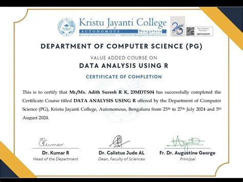 Adith Suresh R K On Linkedin Datascience Rprogramming