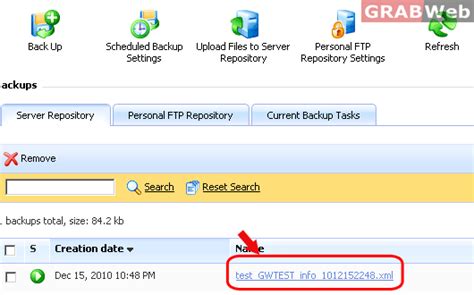 How To Restore Data From A Backup File In Plesk 10 Grabweb India