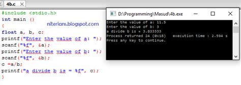 Arithmetic Operator Basic C Programming Solve A Textile Blog Run By NITERians