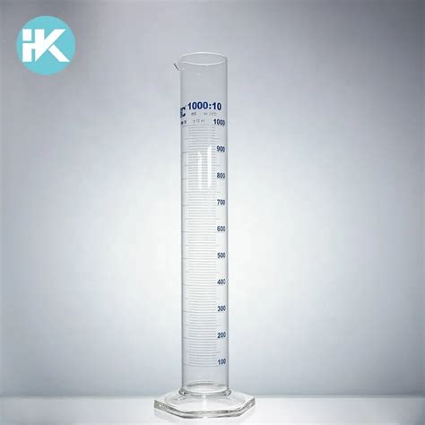 유리 실험실 유리 250ml 눈금 실린더