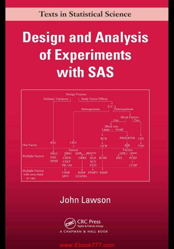Design And Analysis Of Experiments With Sas عالم الكتب