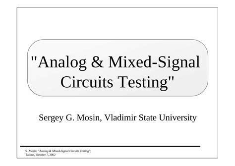 pdf analog and mixed signal circuits testing ttu eeraiub reason
