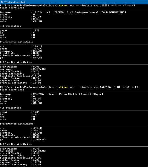 HD Mod Being Ignored In Simulate Command Issue Ppy Osu Tools GitHub