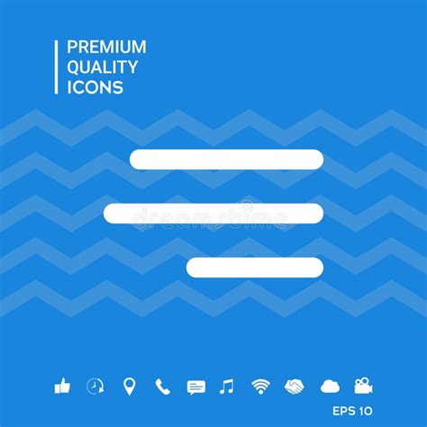 Modern Hamburger Menu Icon For Mobile Apps And Websites Stock Vector Illustration Of Element