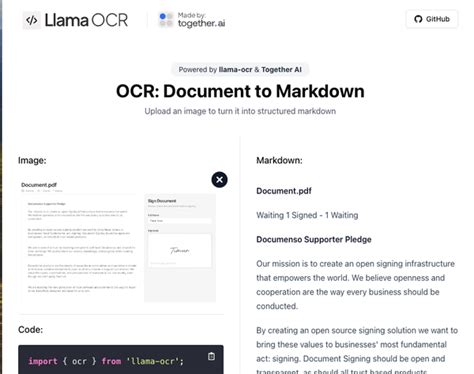 Llamaocr Free Ai Powered Ai That Convert Complex Docs To Markdown Context
