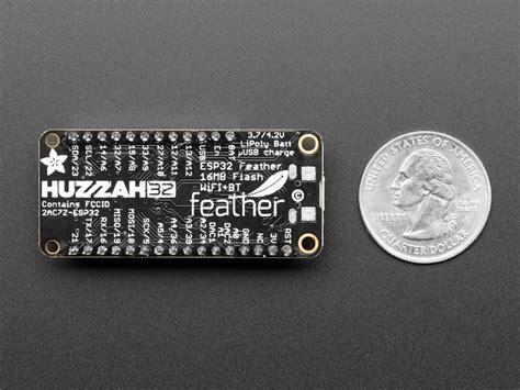 Assembled Adafruit Huzzah32 Esp32 Feather Board With Stacking
