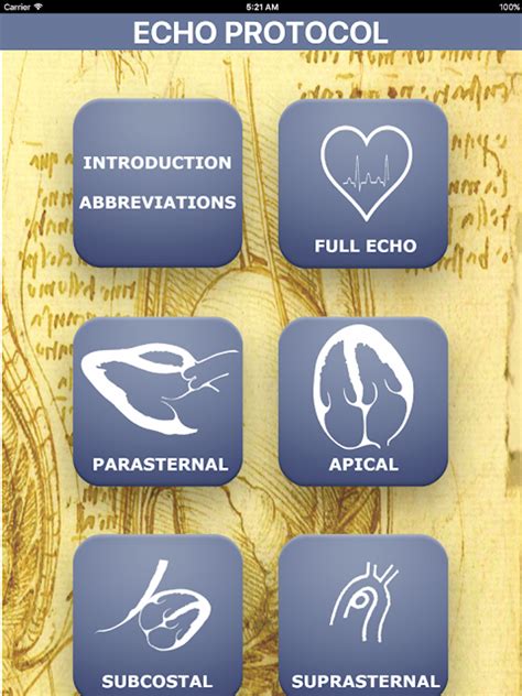 Learn The Full Tte Echo Ultrasound Protocol Demo For Android Download