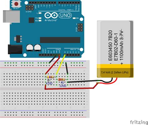 Anzeige Batterie Spannung Deutsch Arduino Forum