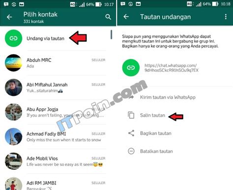 Cara Masuk Grup WA Tanpa Admin Dijamin Berhasil – ITPOIN