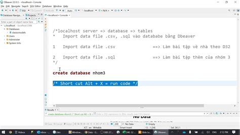 Import Data File Csv Vào Database Dbeaver Youtube