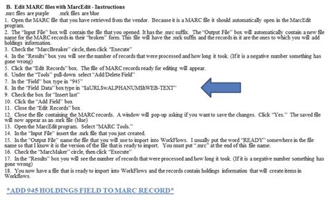 Marcedit Instructions Download Scientific Diagram