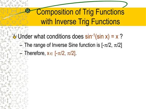 PPT MTH Elementary Functions Chapter Trigonometric Identities Inverse Functions And