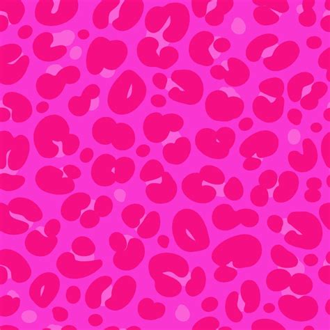 Leopard Print Seamless Pattern Neon Cheetah Skin 80 90s Design Bright