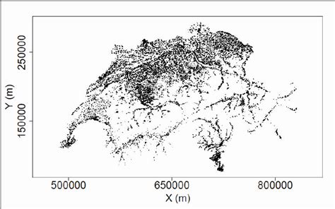 Postplot Of The Swiss Indoor Radon Monitoring Network Download