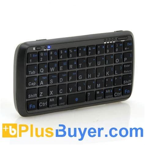 Mini Bluetooth Qwerty Keyboard With 5000mah Power Bank 54 Keys Black