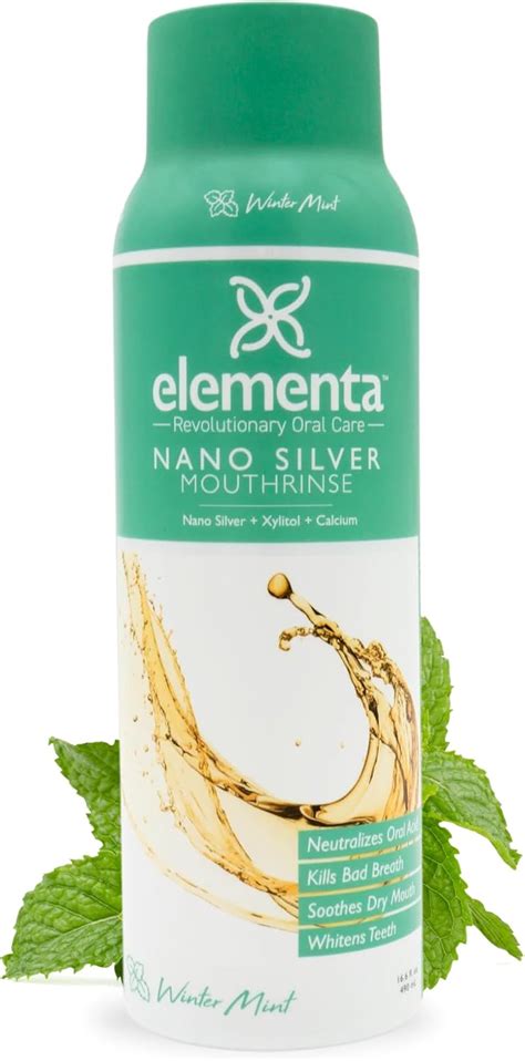 Elementa Silver Nanosilver Adult Mouth Rinse 20 Fl Oz Wintermint