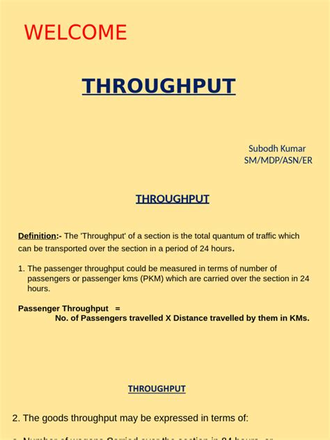 throughput pdf