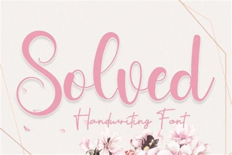 Solved Font By Protype Studio · Creative Fabrica Best Script Fonts