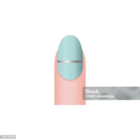 현대 네일 아트 또는 손톱 스티커 실버 장식 흰색 배경에 고립 된 3d 벡터 일러스트 그래픽 프린트에 대한 스톡 벡터 아트 및 기타 이미지 그래픽 프린트 기하 기하