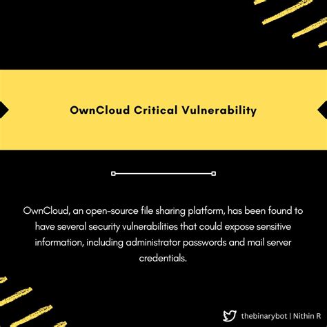 Owncloud Announces Three Critical Security Vulnerabilities Nithin R Posted On The Topic Linkedin