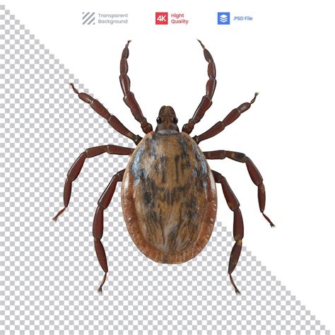 Premium Psd Brown And Black Bug On White Background