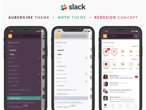 Slack Iphone Ui Redesign Concept For Sketch