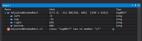 C Can I Access The Width And Height From A Windows RECT Struct Without Calculating It