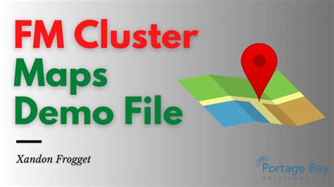 Fm Cluster Maps Demo File Portage Bay Solutions Filemaker Database