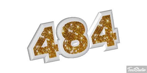 484 Number Animated  Logo Designs