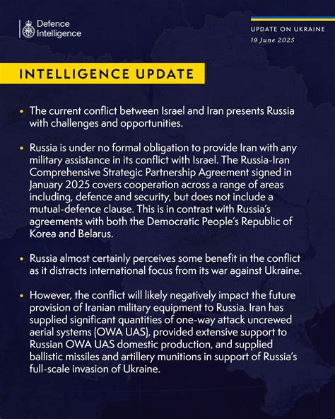 Latest Defence Intelligence Update On The Situation In Ukraine 19