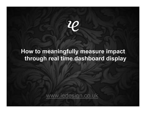 Developing Real Time Data Dashboards Pdf