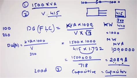 Understanding Full Load Current Of Generator Calculation And Application
