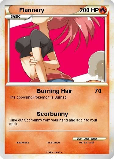 Pok Mon Flannery Burning Hair My Pokemon Card