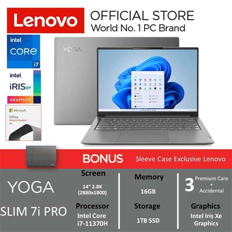 Jual LENOVO YOGA SLIM I PRO CID DID I P GB TBSSD IRISXE W OHS K IPS Di