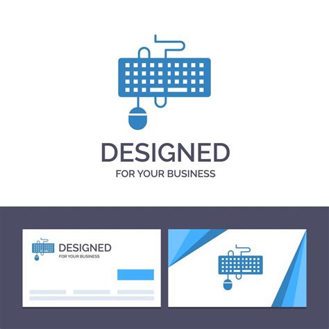 Creative Business Card And Logo Template Device Interface Keyboard