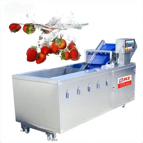 ხილ ბოსტნეულის სარეცხი იონიზატორი სამრეწველო კონვეიერი