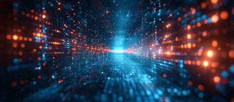 An Information Technology Background About It Abstract Blue Color Palette Stock Illustration