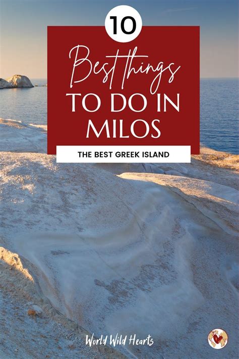 Milos The Best Island In Greece Greek Islands Vacation Best Greek