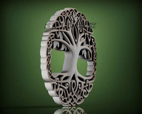 Tree Of Life D STL Model For CNC Router Artcam Vetric Etsy