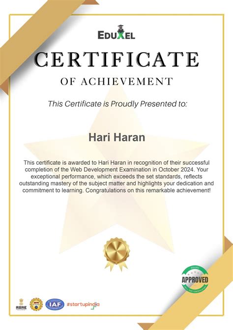 Hari Haran On Linkedin Achievementunlocked Webdevelopment Certification Eduxel Proudmoment