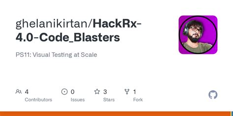 GitHub Ghelanikirtan HackRx 4 0 Code Blasters PS11 Visual Testing At Scale