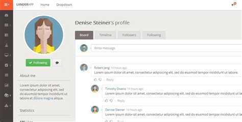 LanderApp Responsive WebApp Admin Gridgum